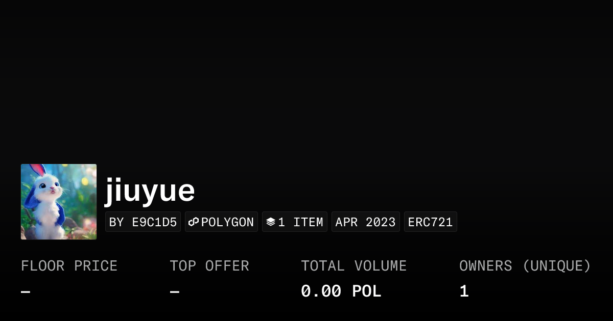 jiuyue - Collection | OpenSea