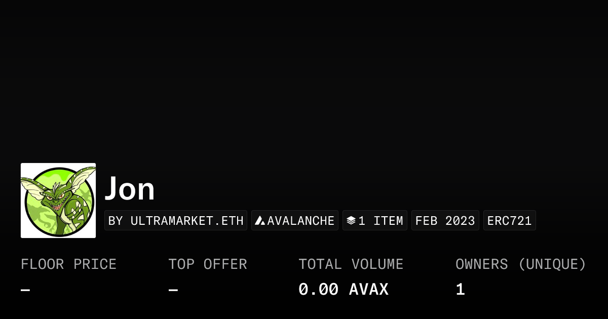 Jon - Collection | OpenSea