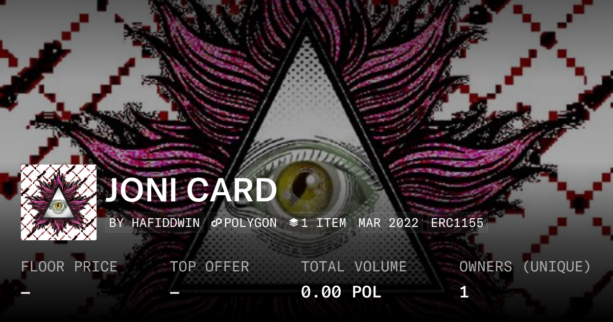 JONI CARD - Collection | OpenSea