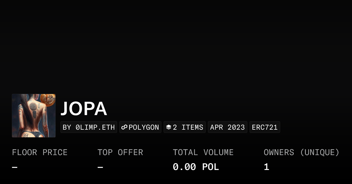 JOPA - Collection | OpenSea