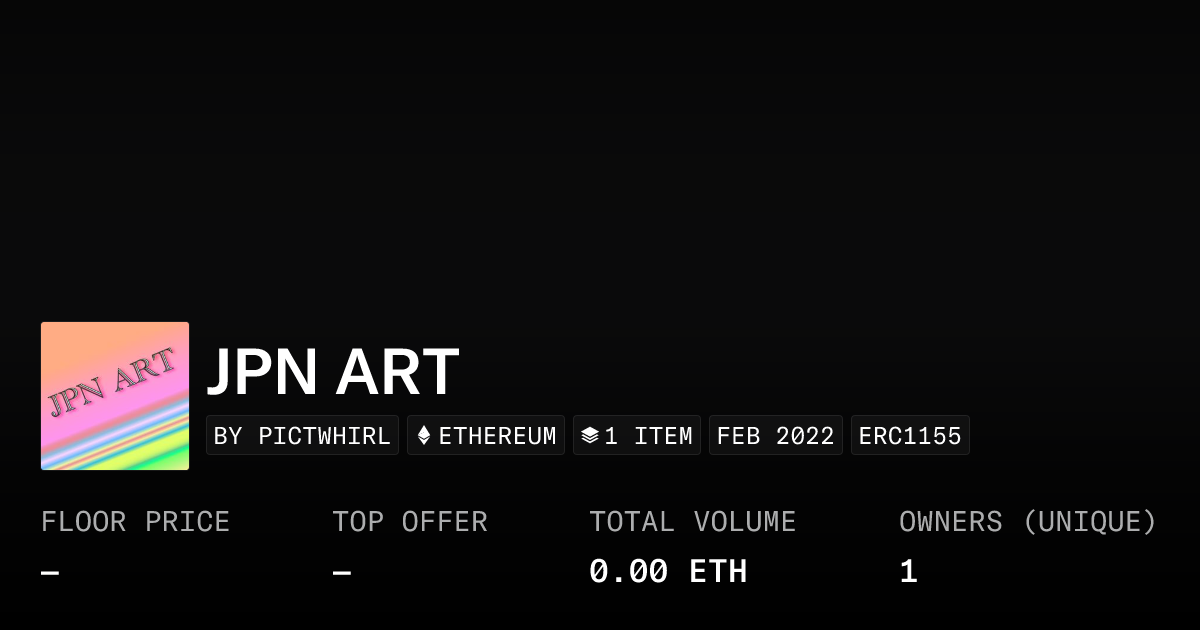 JPN ART - Collection | OpenSea