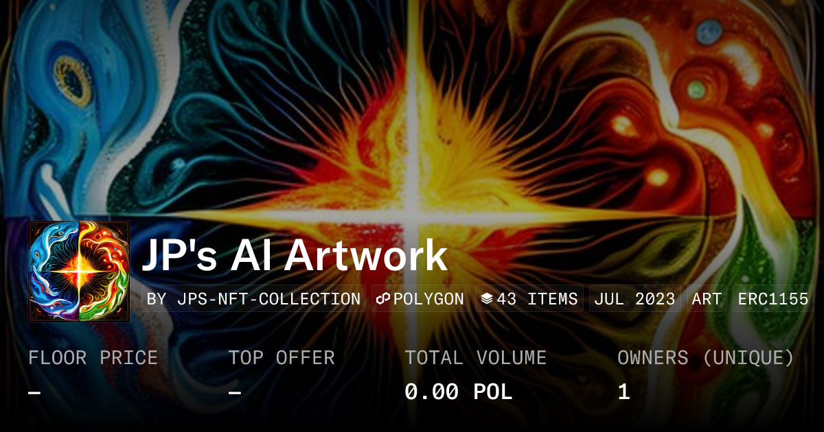 JP's AI Artwork - Collection | OpenSea