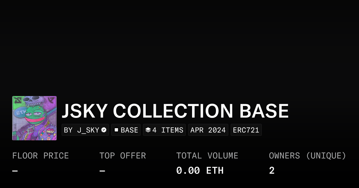 JSKY COLLECTION BASE - Collection | OpenSea