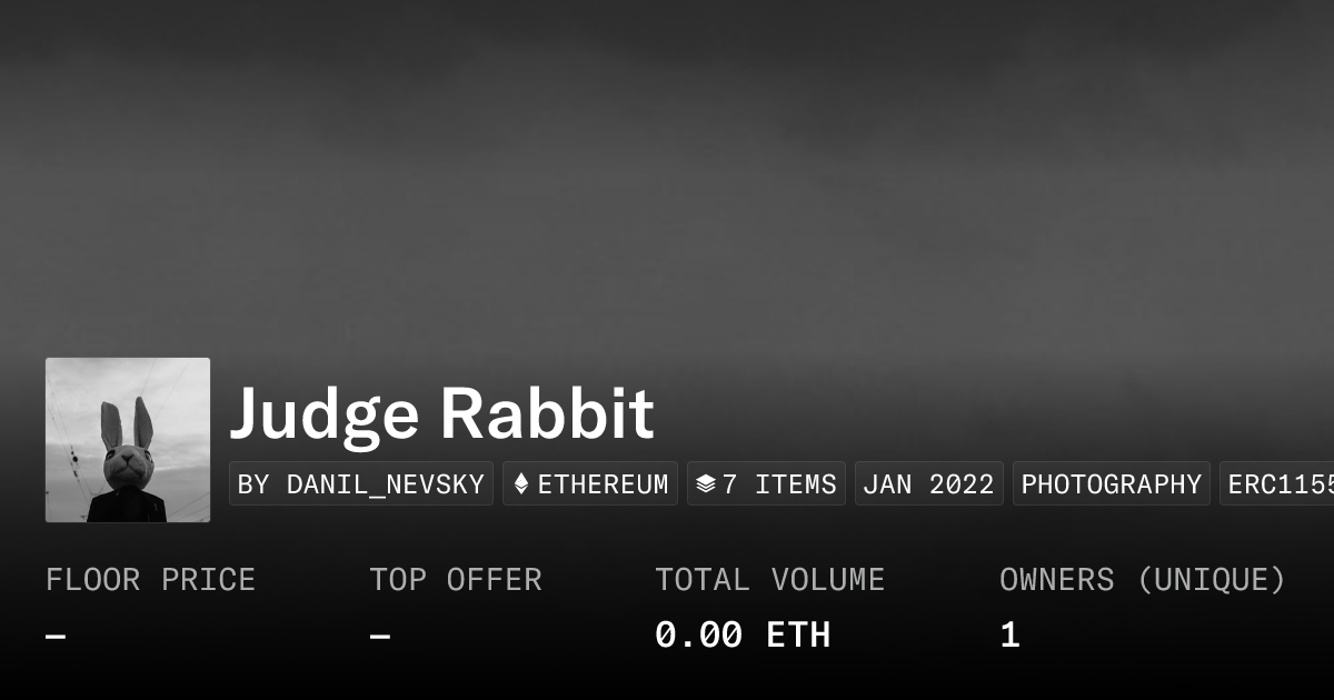 Judge Rabbit - Collection | OpenSea