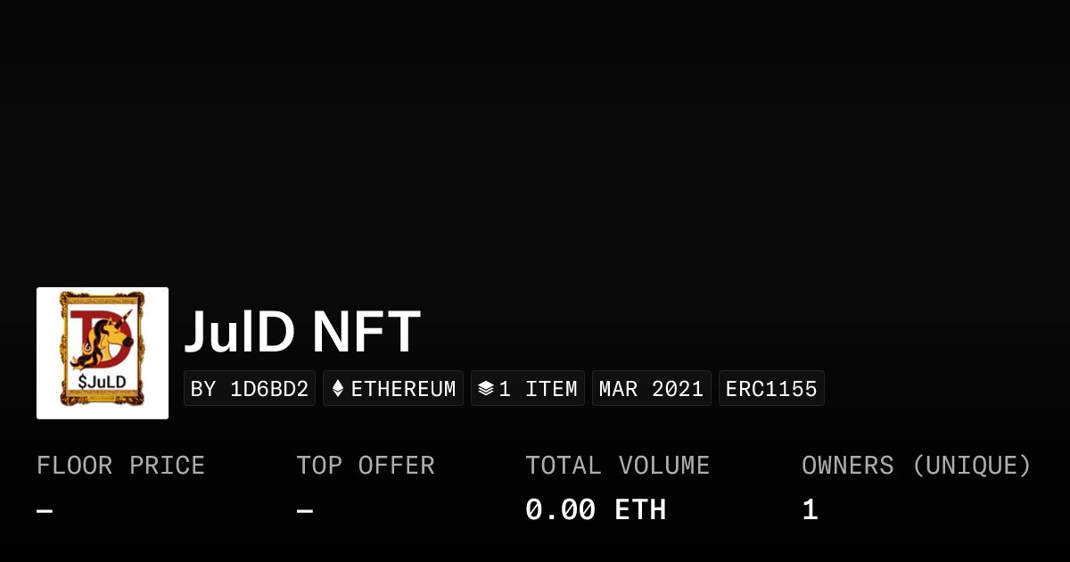 JulD NFT - Collection | OpenSea