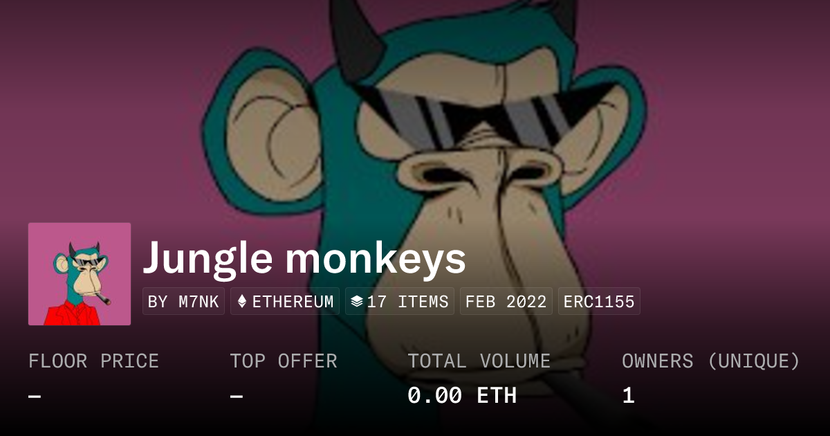Jungle monkeys - Collection | OpenSea