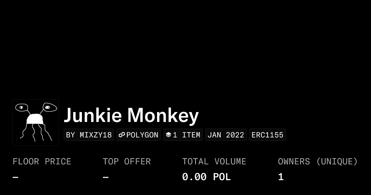 Junkie Monkey - Collection | OpenSea