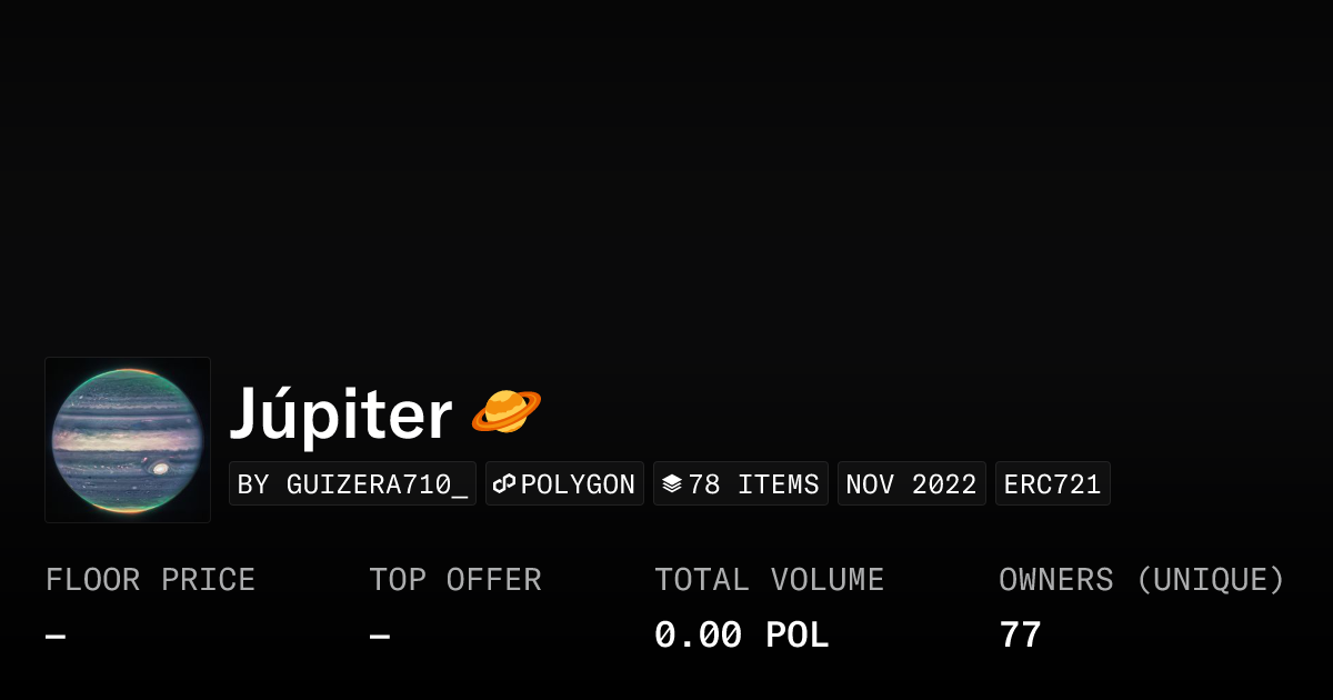 Júpiter 🪐 - Collection | OpenSea