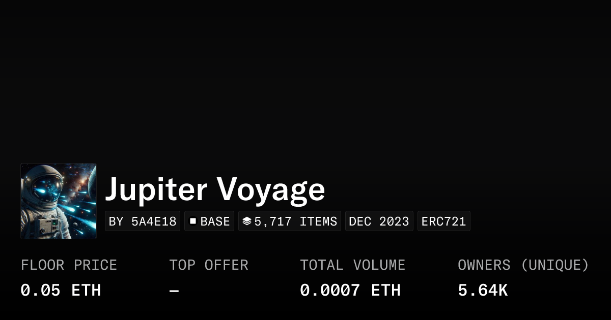 Jupiter Voyage - Collection | OpenSea