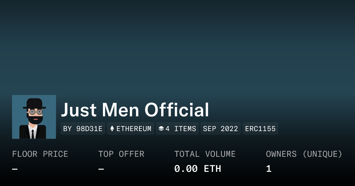 Just Men Official - Collection | OpenSea
