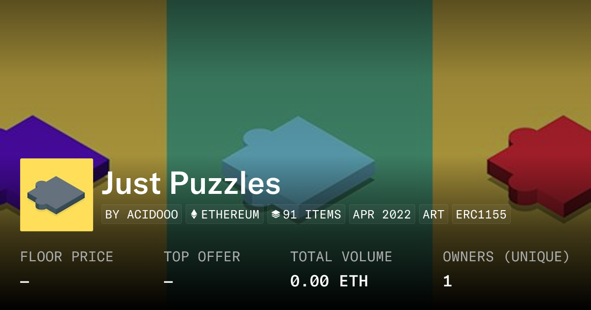 Just Puzzles - Collection | OpenSea