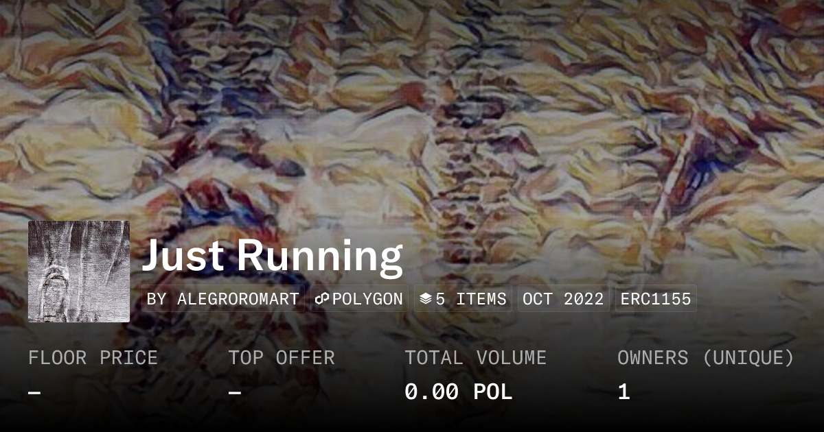 Just Running - Collection | OpenSea