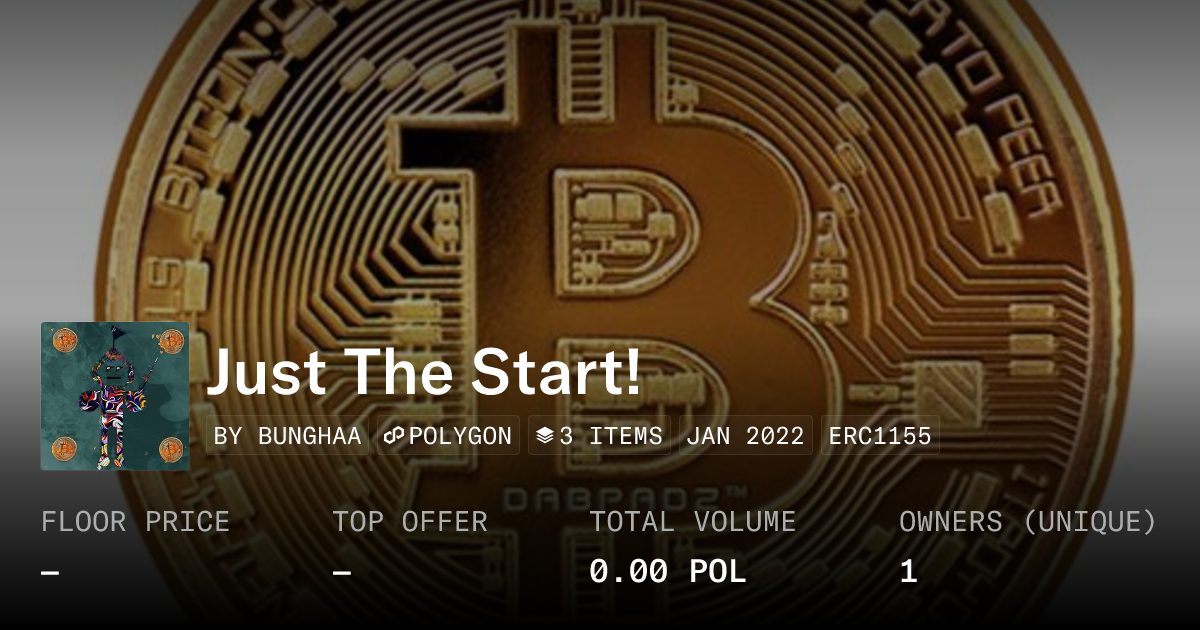 Just The Start! - Collection | OpenSea