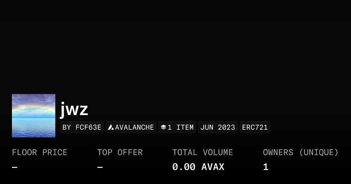 jwz - Collection | OpenSea