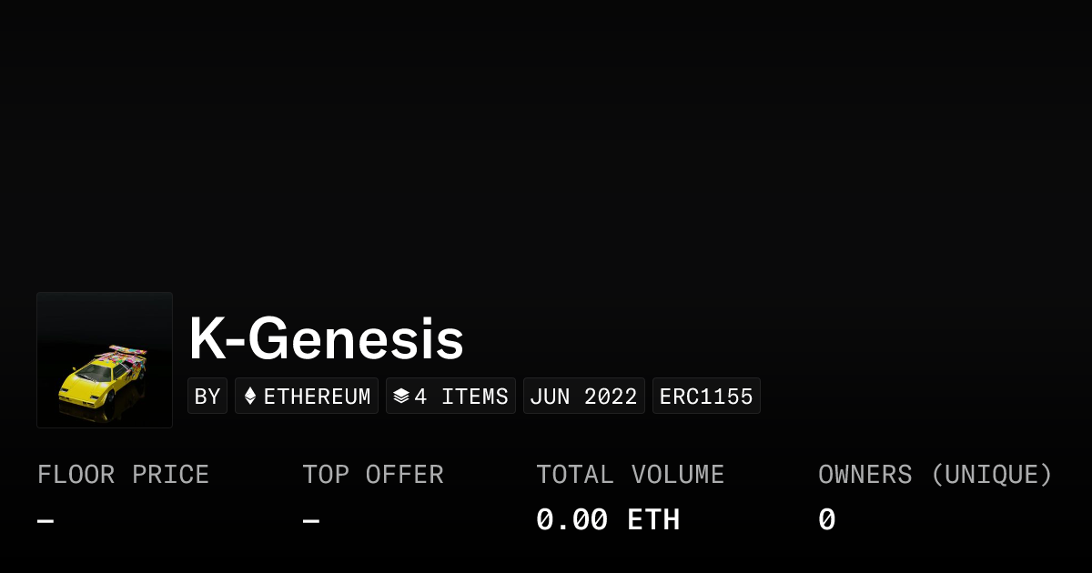 K-Genesis - Collection | OpenSea