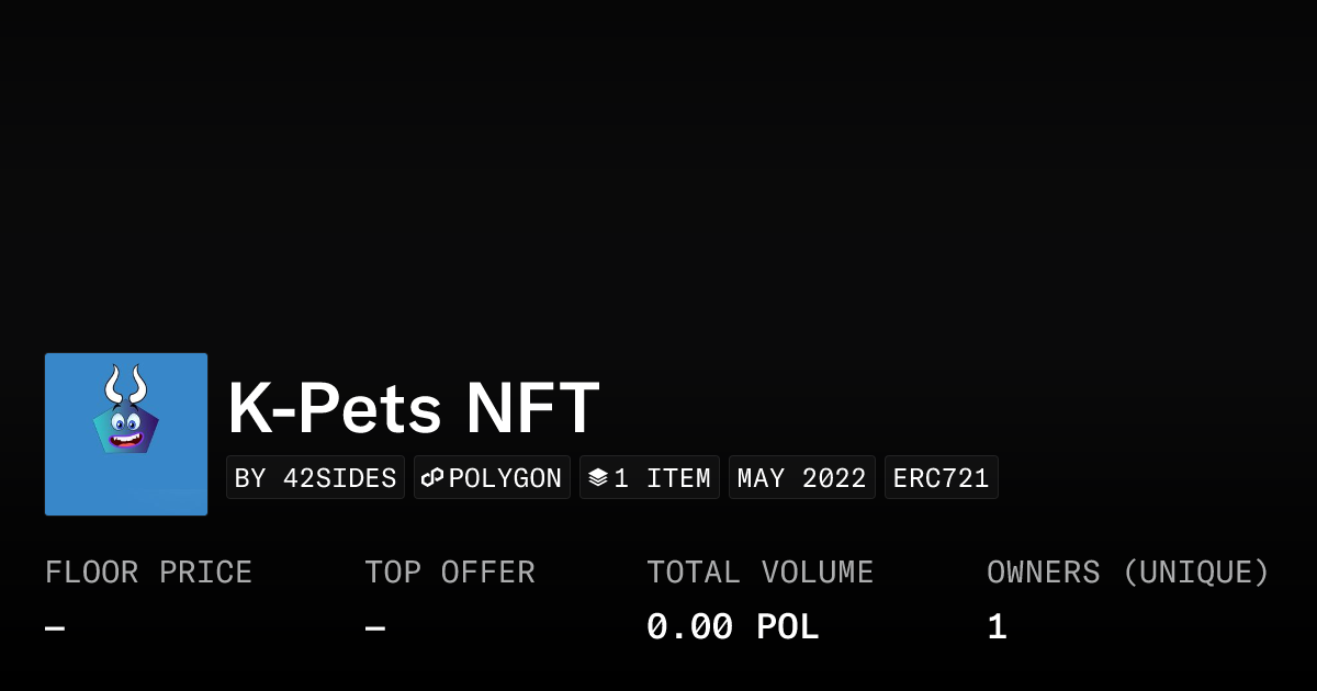 K-Pets NFT - Collection | OpenSea