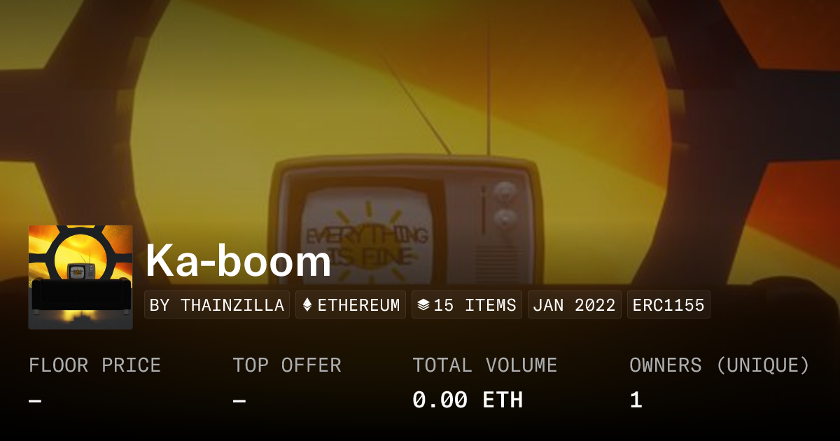 Ka-boom - Collection | OpenSea
