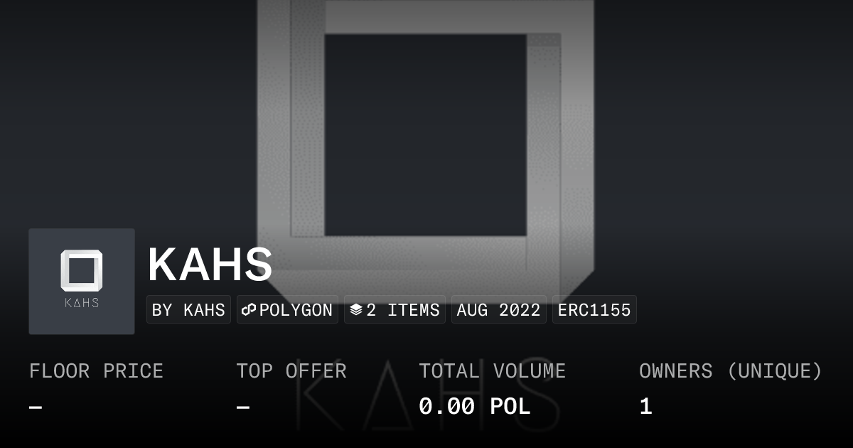 KAHS - Collection | OpenSea
