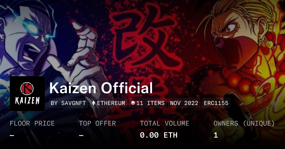 Kaizen Official - Collection | OpenSea