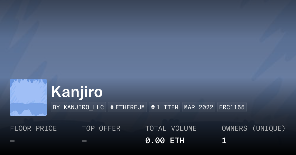 Kanjiro - Collection | OpenSea