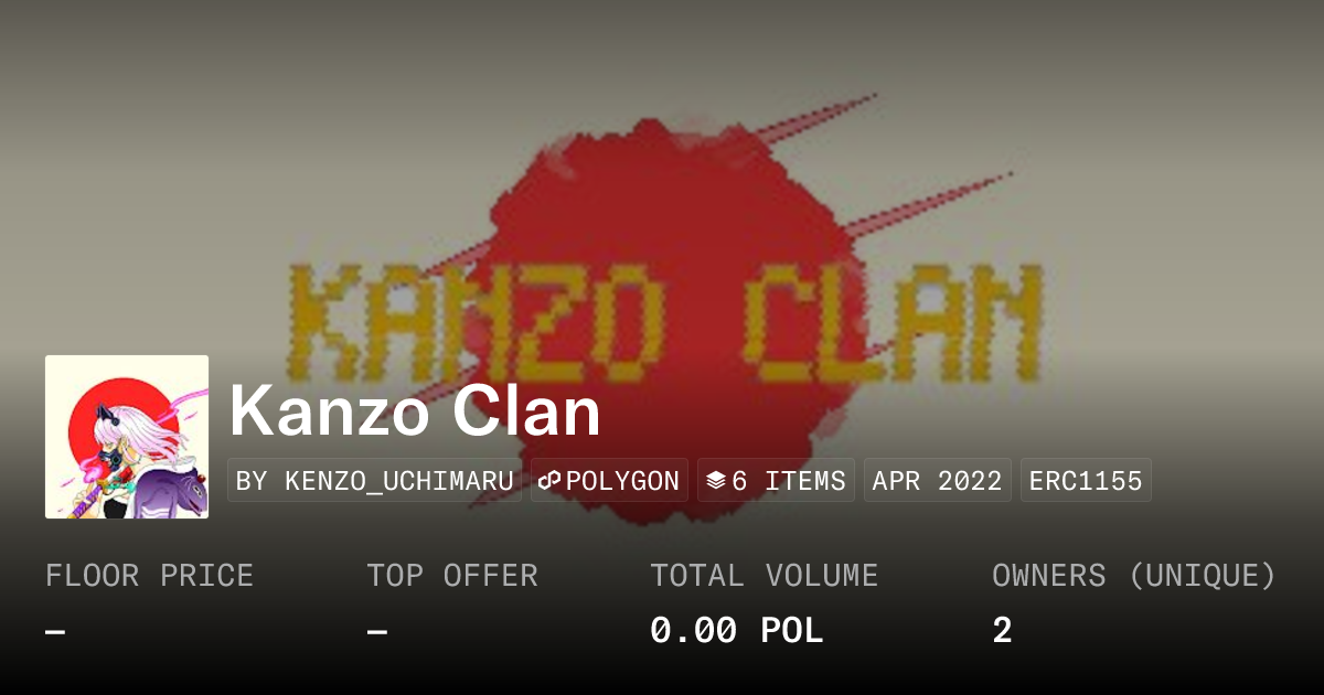Kanzo Clan - Collection | OpenSea