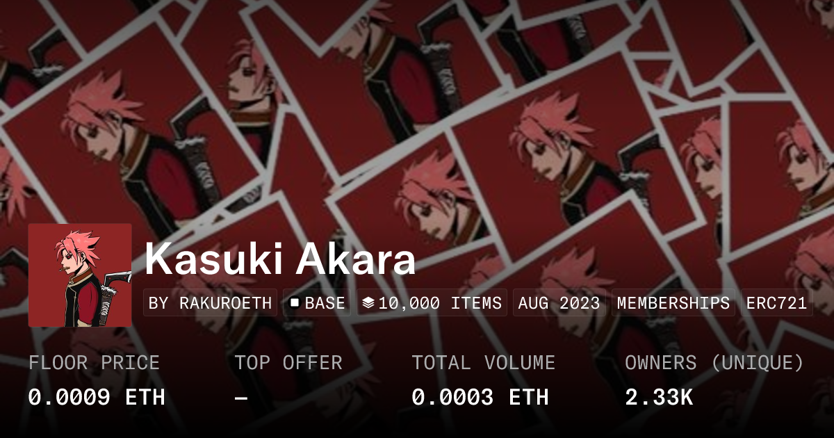 Kasuki Akara - Collection | OpenSea