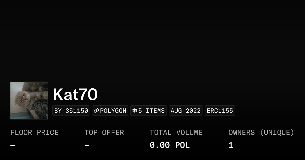 Kat70 - Collection | OpenSea