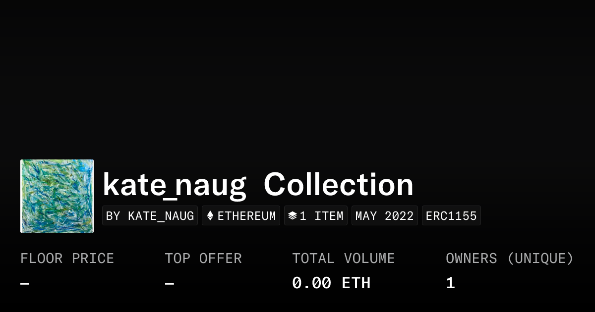 kate_naug Collection - Collection | OpenSea