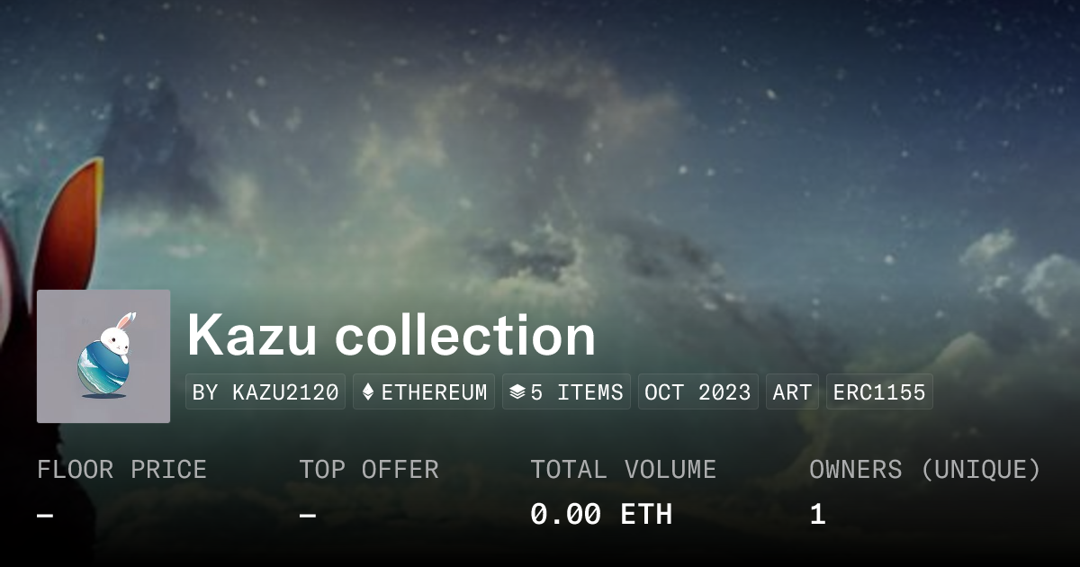Kazu collection - Collection | OpenSea