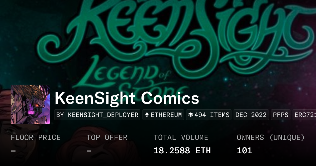 KeenSight Comics - Collection | OpenSea