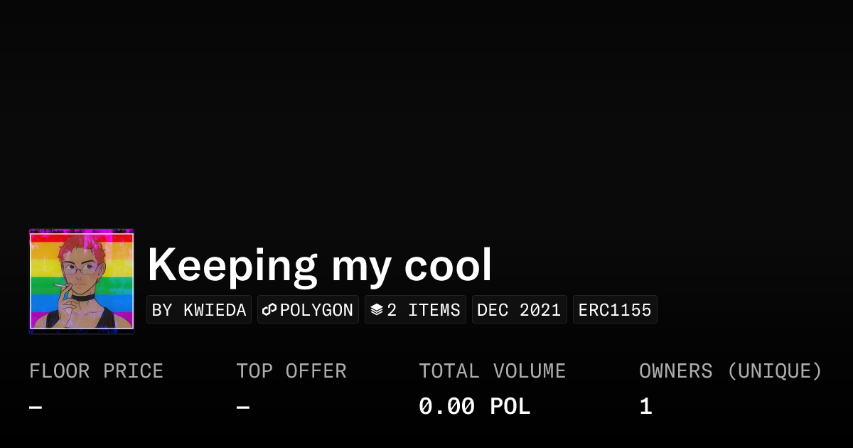 Keeping my cool - Collection | OpenSea