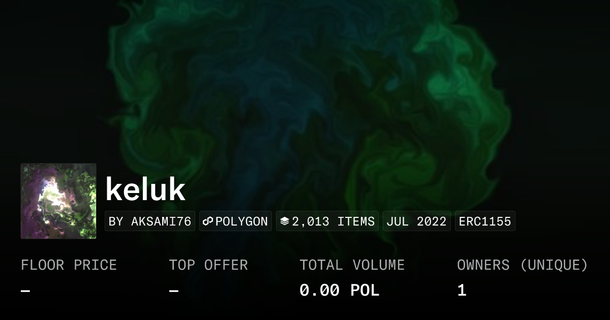 keluk - Collection | OpenSea