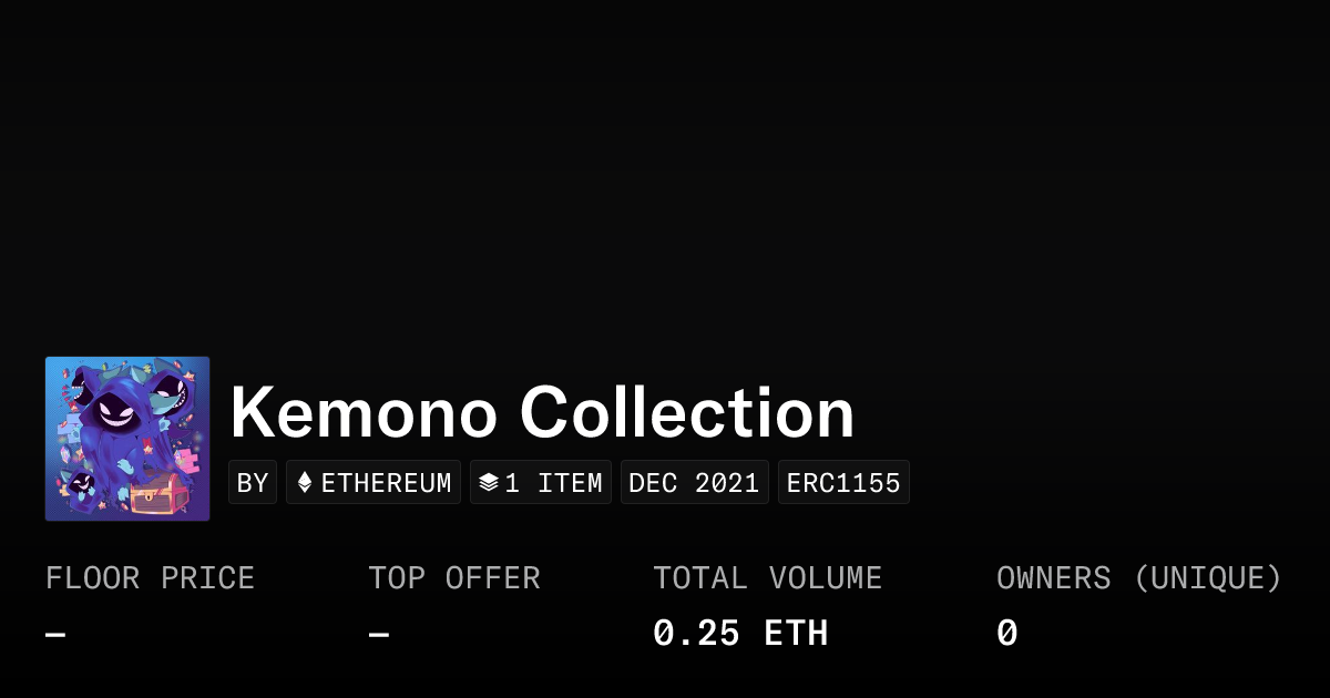Kemono Collection - Collection | OpenSea