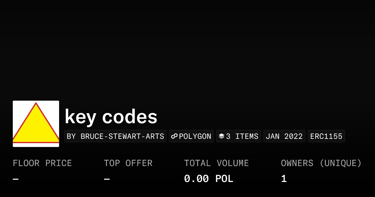 key codes - Collection | OpenSea