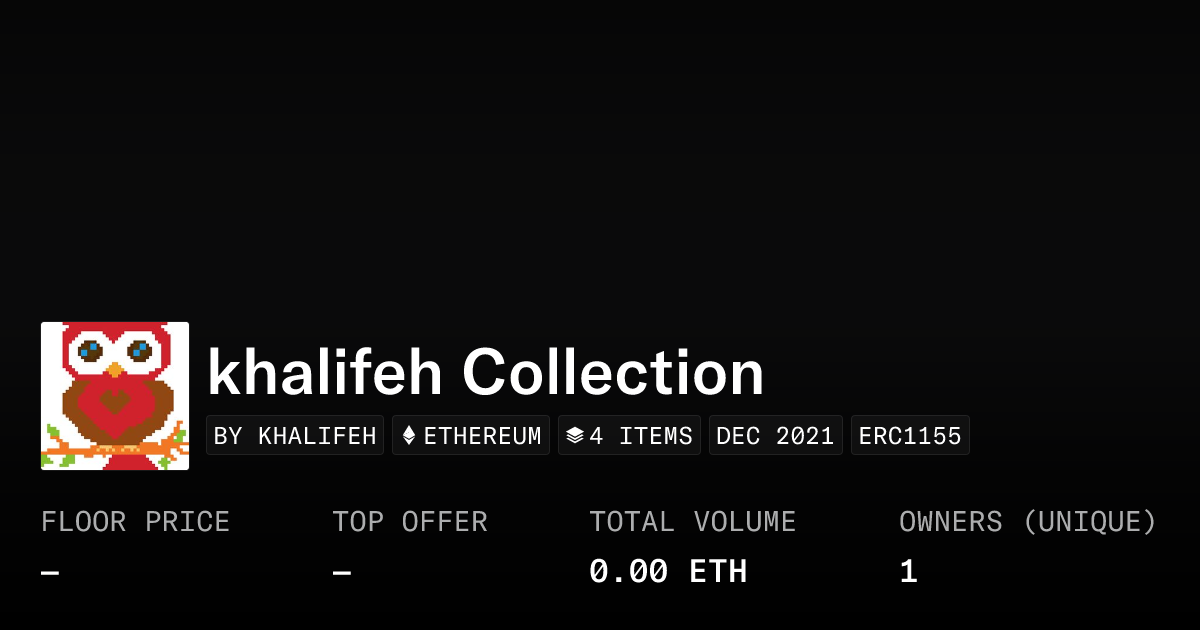 khalifeh Collection - Collection | OpenSea