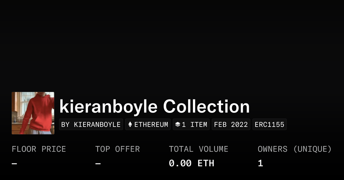 kieranboyle Collection - Collection | OpenSea