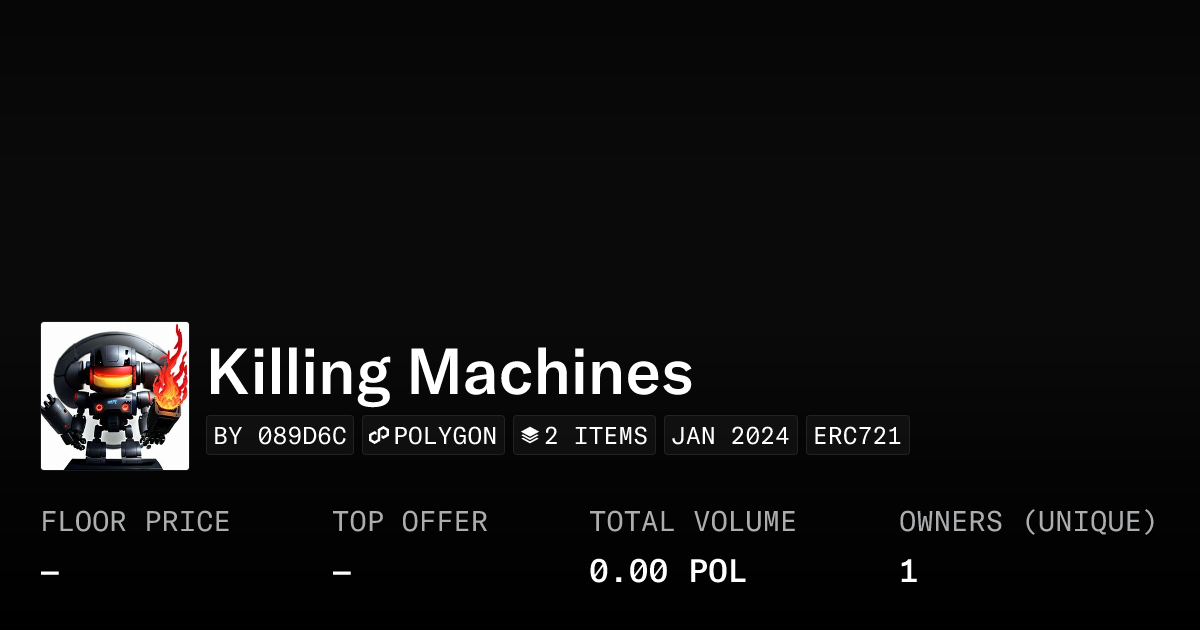 Killing Machines - Collection | OpenSea
