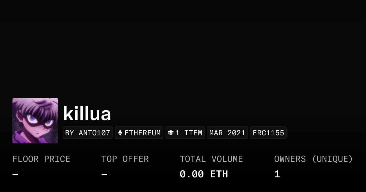 killua - Collection | OpenSea