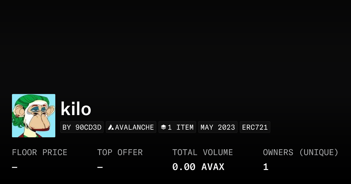 kilo - Collection | OpenSea