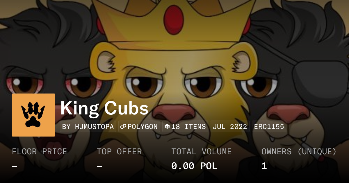 King Cubs - Collection | OpenSea