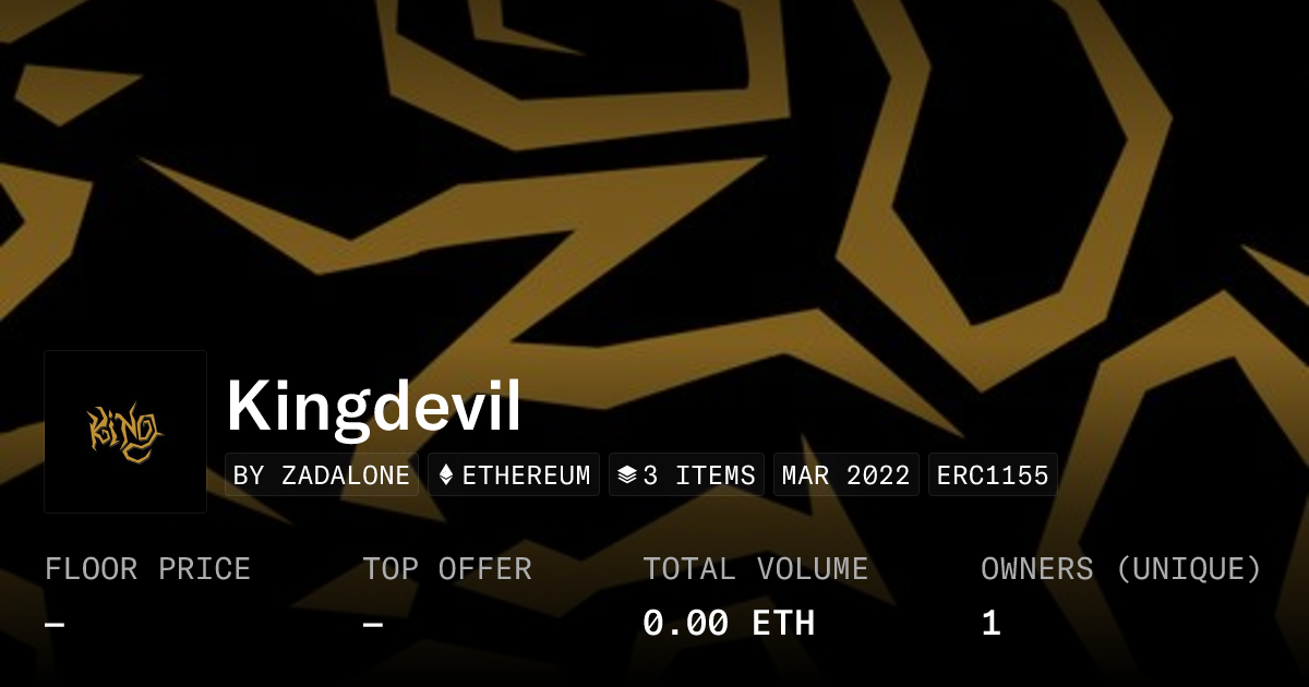 Kingdevil - Collection | OpenSea