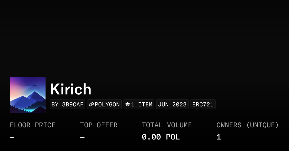 Kirich - Collection | OpenSea