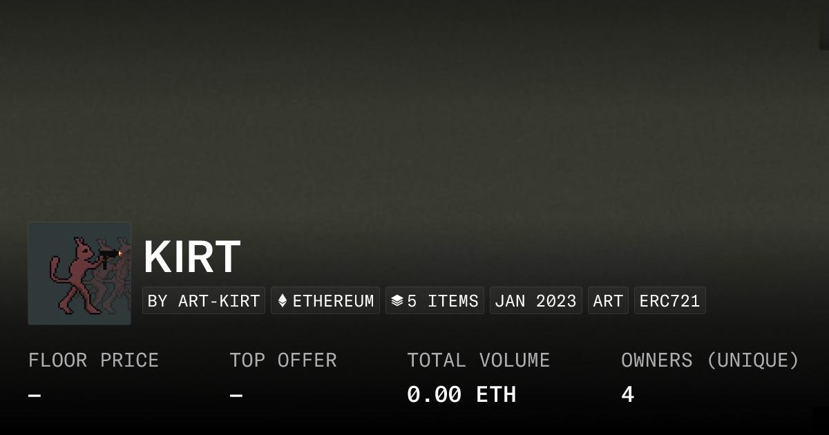 KIRT - Collection | OpenSea