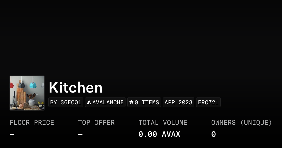 Kitchen - Collection | OpenSea