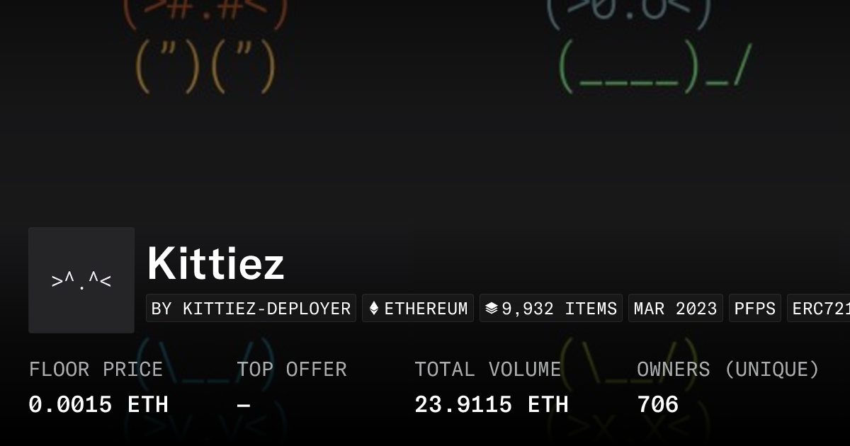 Kittiez - Collection | OpenSea