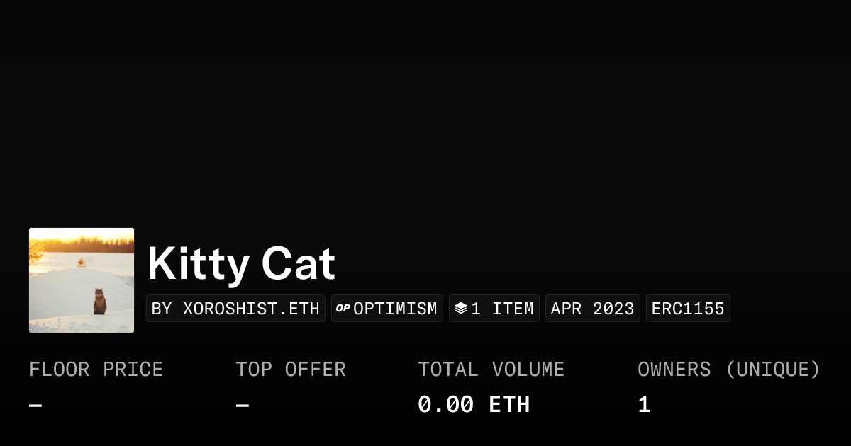 Kitty Cat - Collection | OpenSea