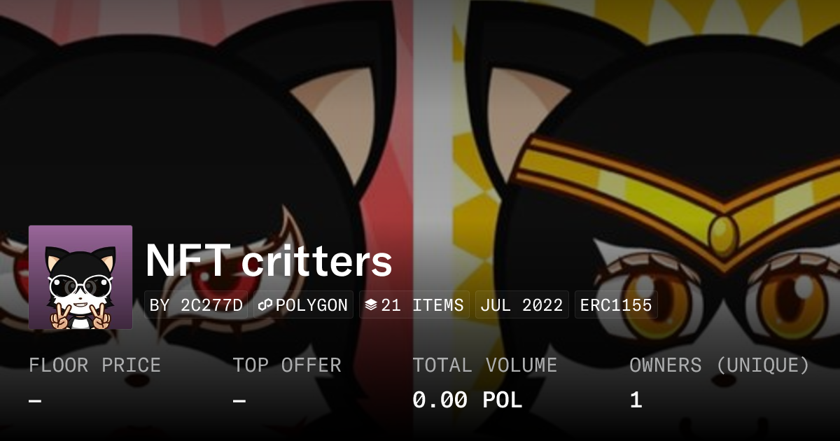 NFT critters - Collection | OpenSea