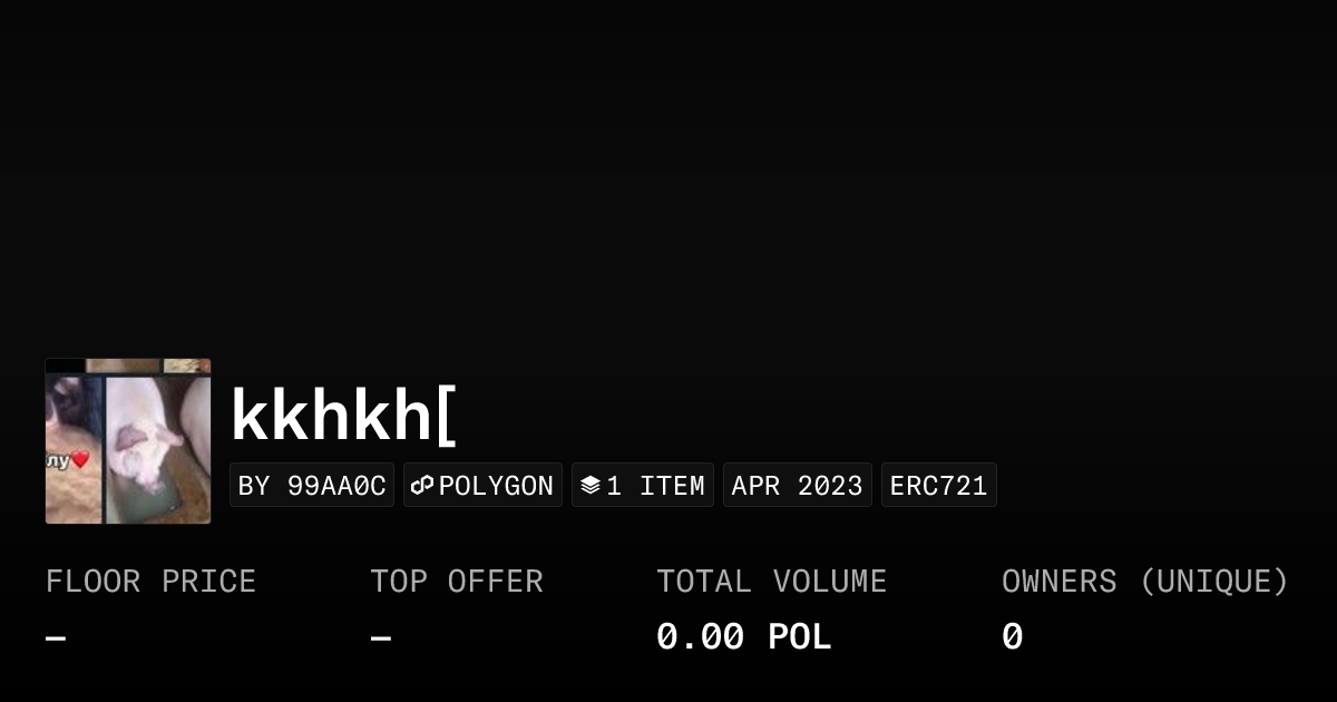 kkhkh[ - Collection | OpenSea
