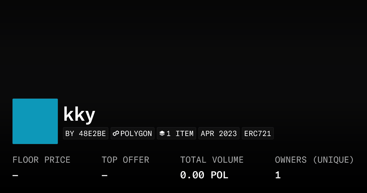 kky - Collection | OpenSea