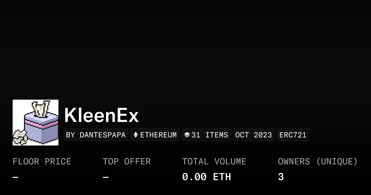 KleenEx - Collection | OpenSea